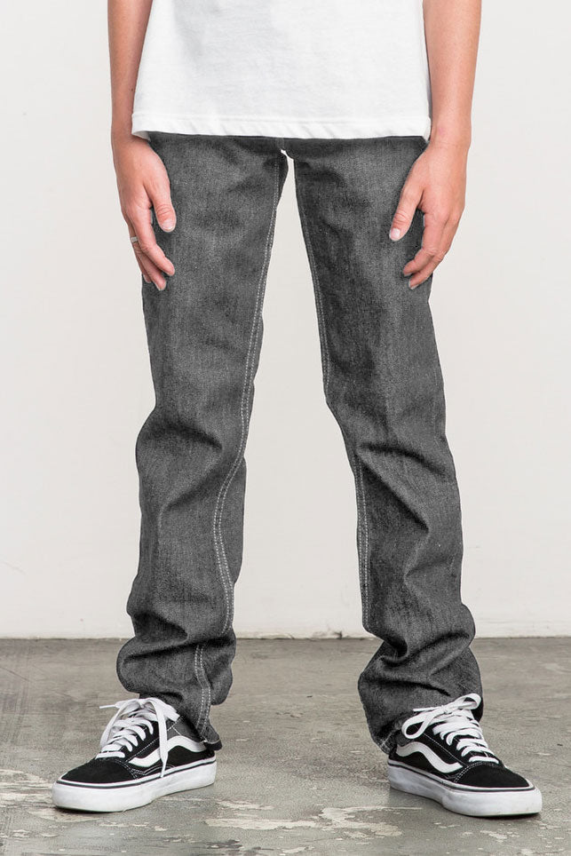 RVCA Daggers Denim Boys Pants - Vintage Charcoal – Mini Ruby