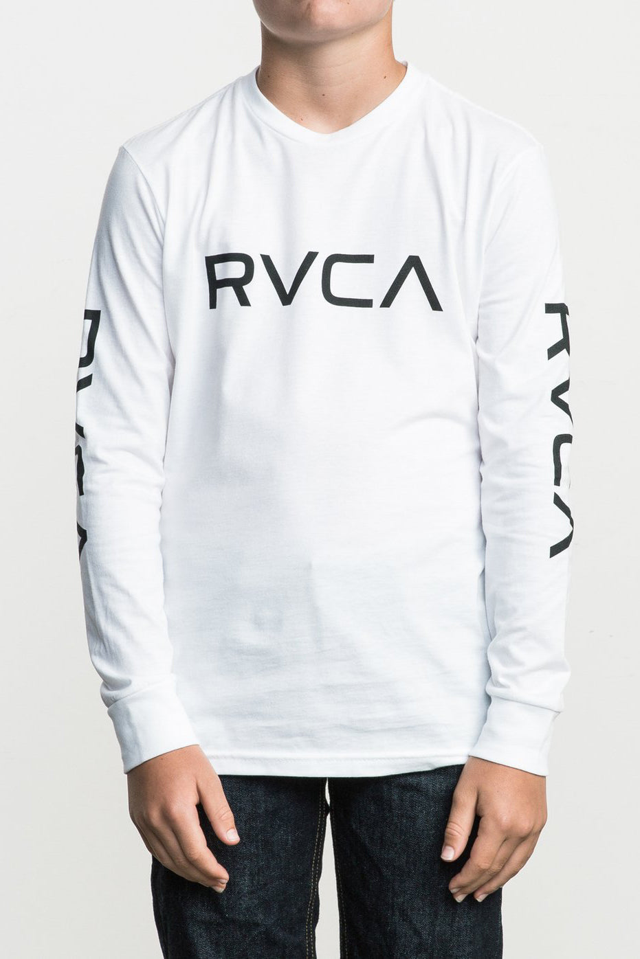 RVCA Big RVCA Long Sleeve Boys T-Shirt - White – Mini Ruby