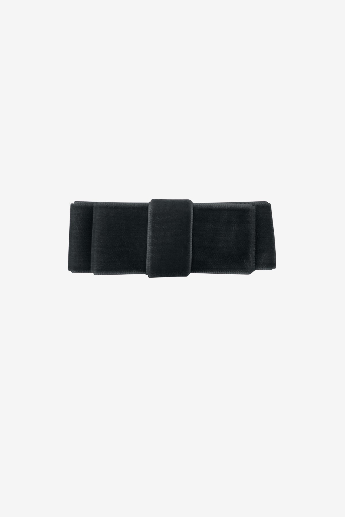 Black Velvet Bow Hair Clip – Mini Ruby