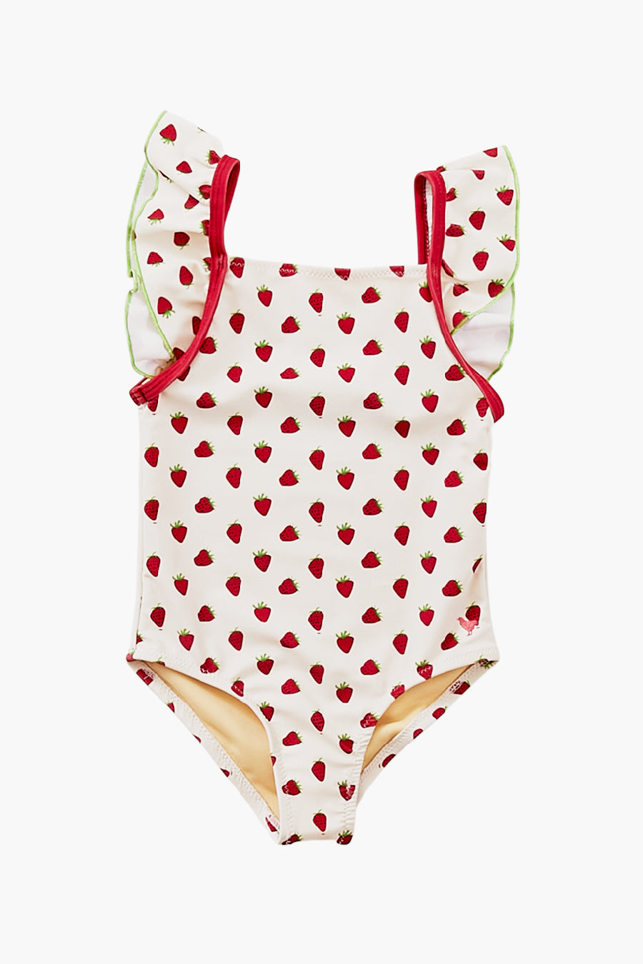 Girls Swimsuit Pink Chicken Ailee Strawberries (Size 12 left) – Mini Ruby