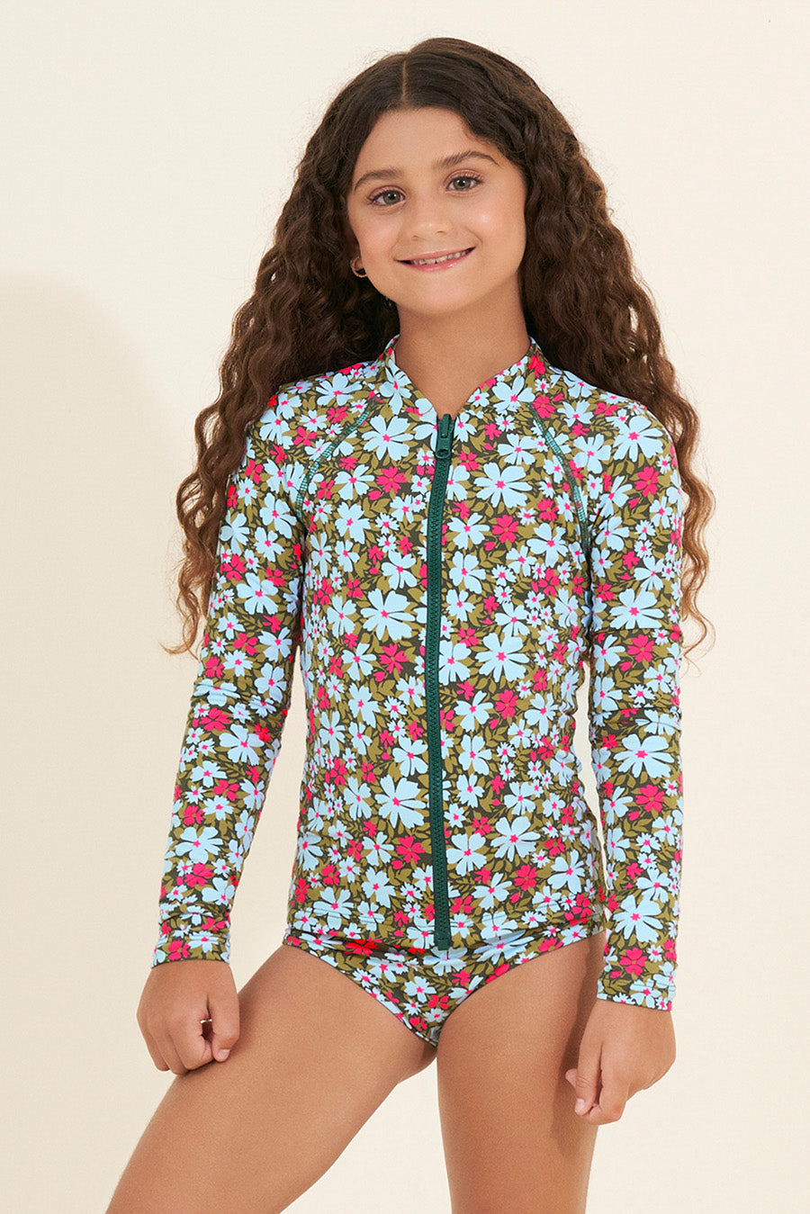 Girls Swim Maaji Cherish Rashguard Set – Mini Ruby