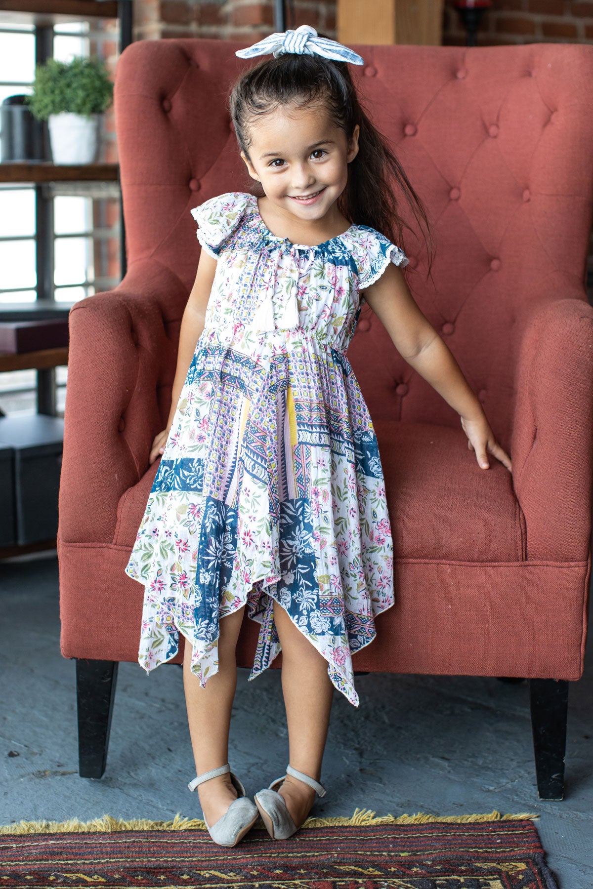 Mimi & Maggie Emma Flutter Sleeve Girls Dress (Size 2 left) – Mini Ruby