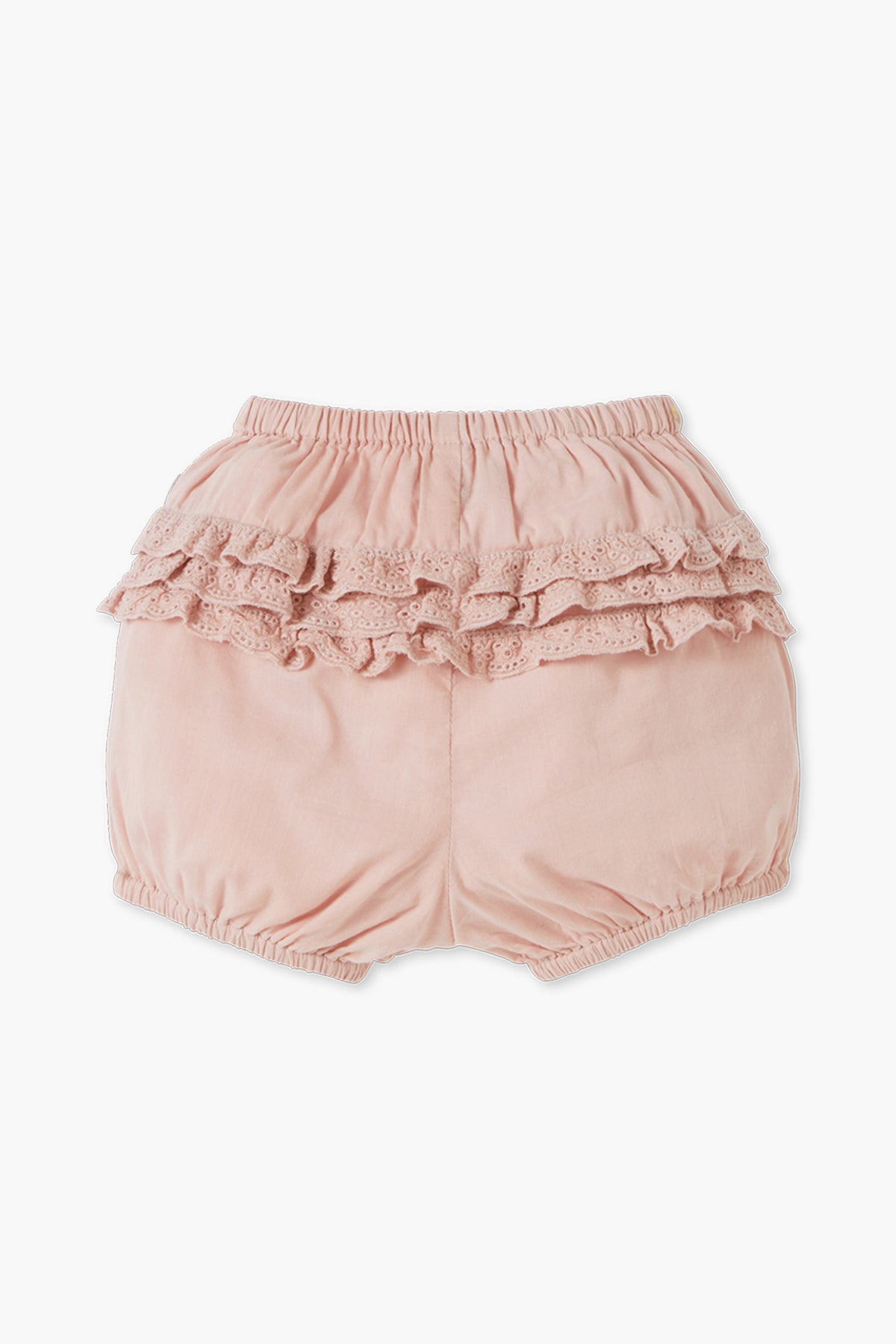 Wheat Eyelet Baby Bloomers - Soft Rose – Mini Ruby