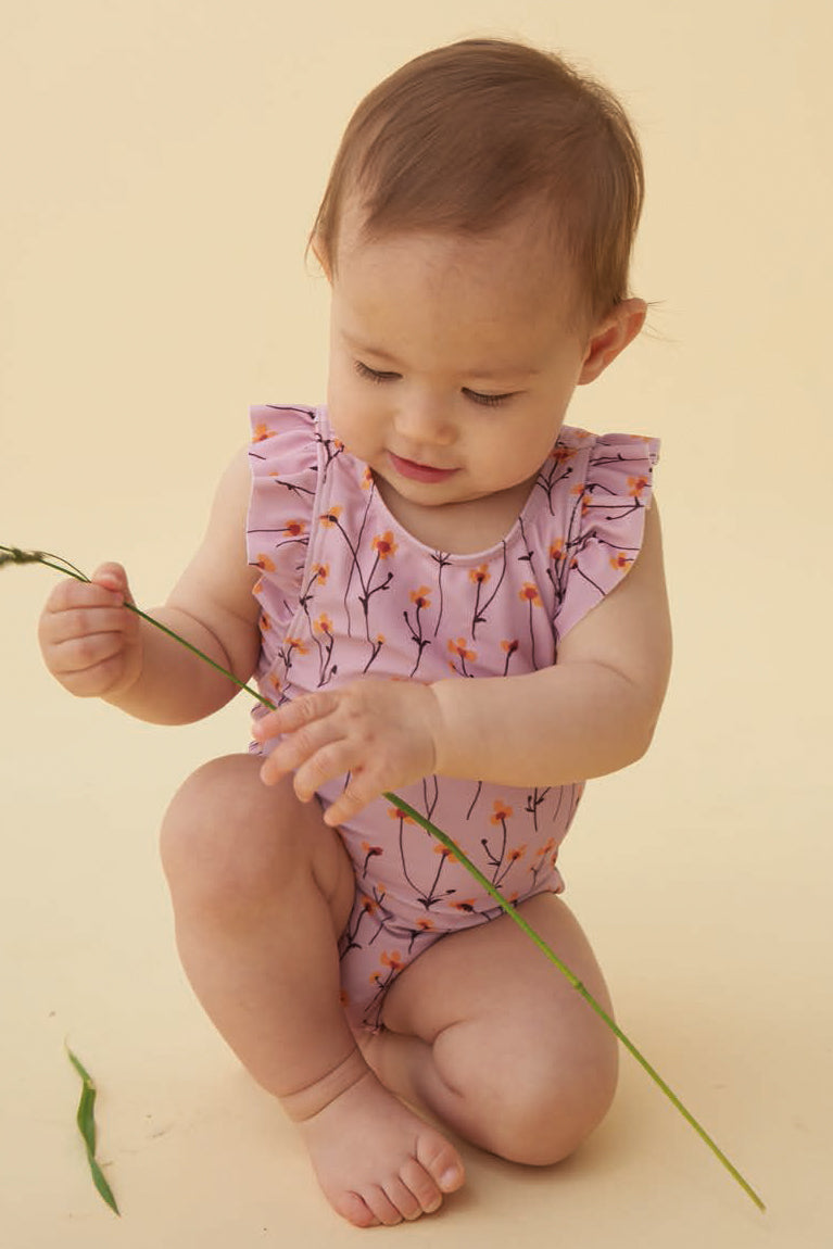 Soft Gallery Ana Baby Girls Swimsuit - Dawn Pink (Size 2 left) – Mini Ruby