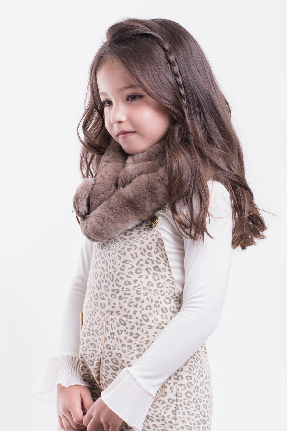 Imoga Mary Fur Girls Collar - Walnut – Mini Ruby