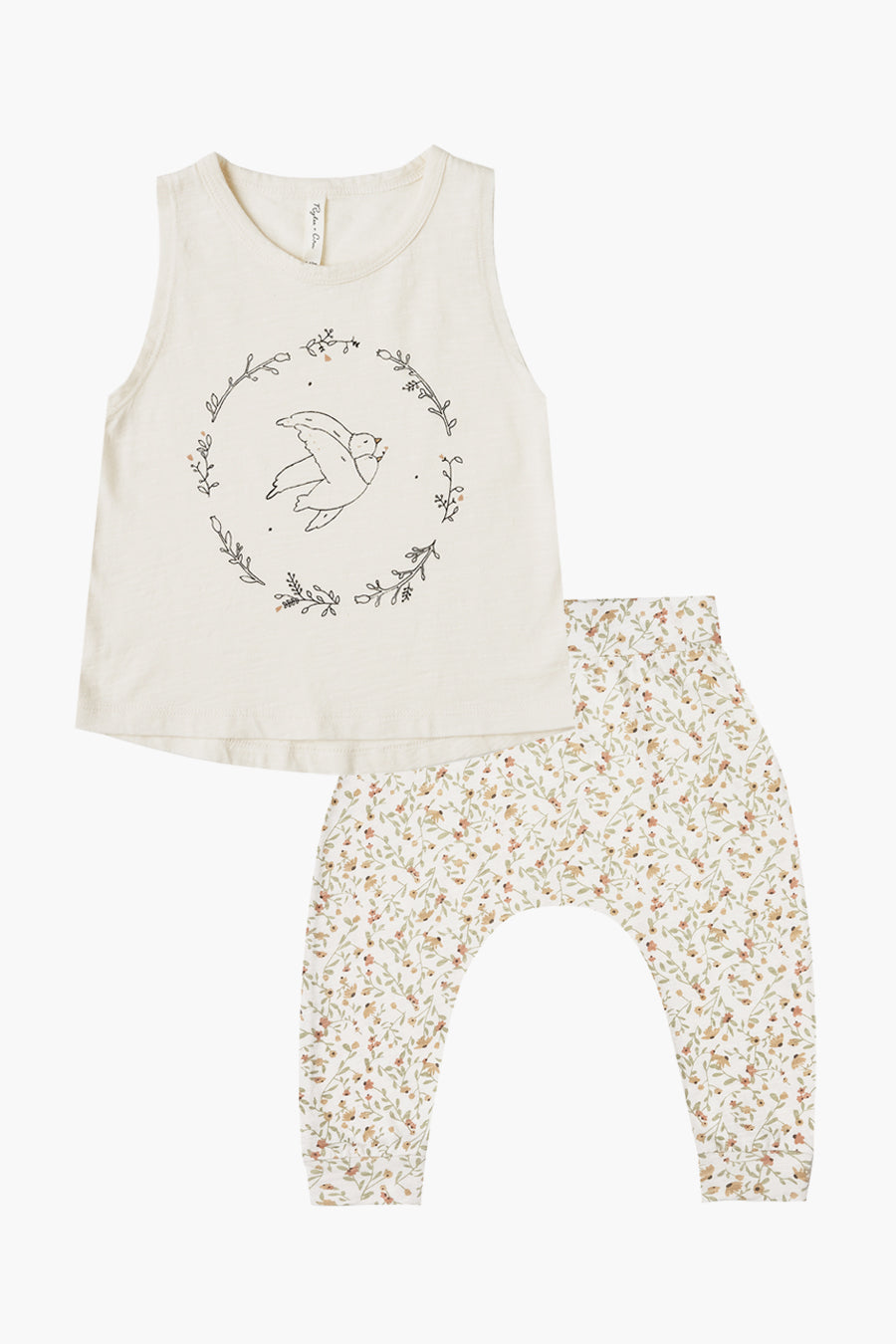 Rylee + Cru Dove 2-Piece Baby Set – Mini Ruby