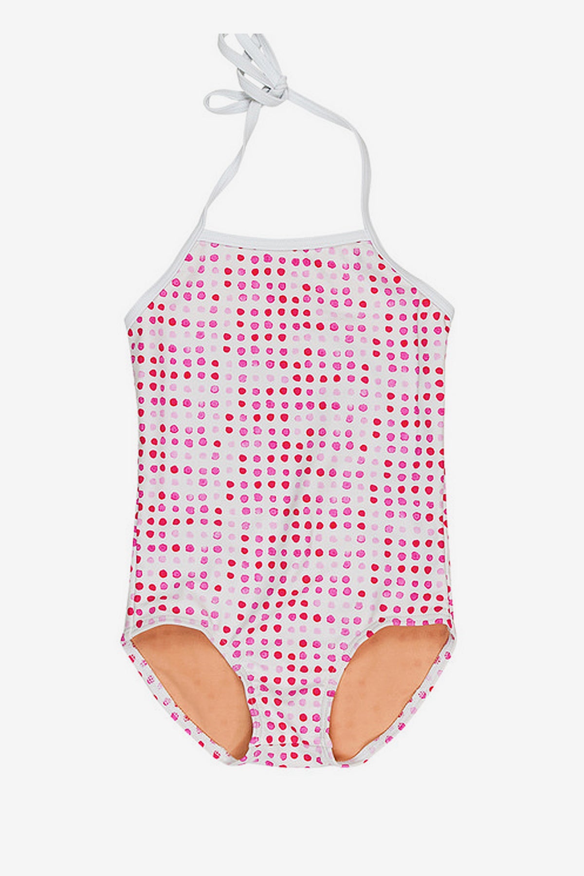 Toobydoo Pink Dot Girls Swimsuit – Mini Ruby