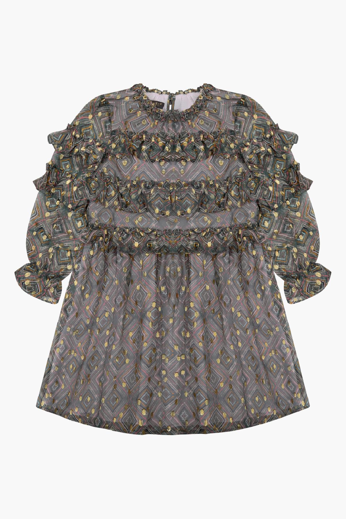 Velveteen Luna Girls Dress - Inky – Mini Ruby