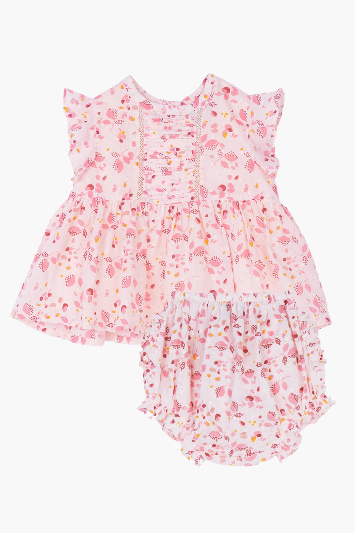 Velveteen Marigold Baby Girls Set - Putty Floral – Mini Ruby