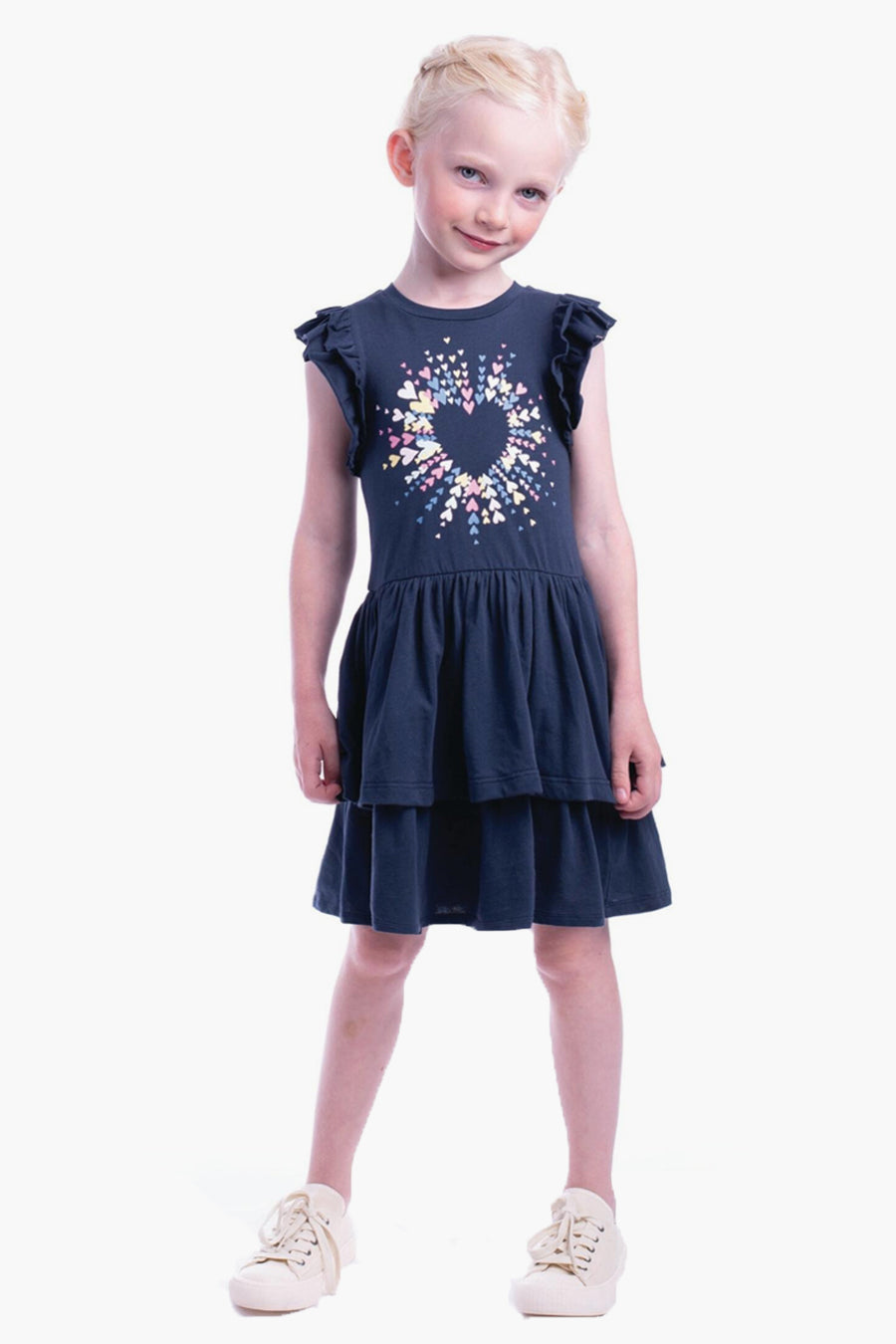 Girls Dress Imoga Nester Heart – Mini Ruby
